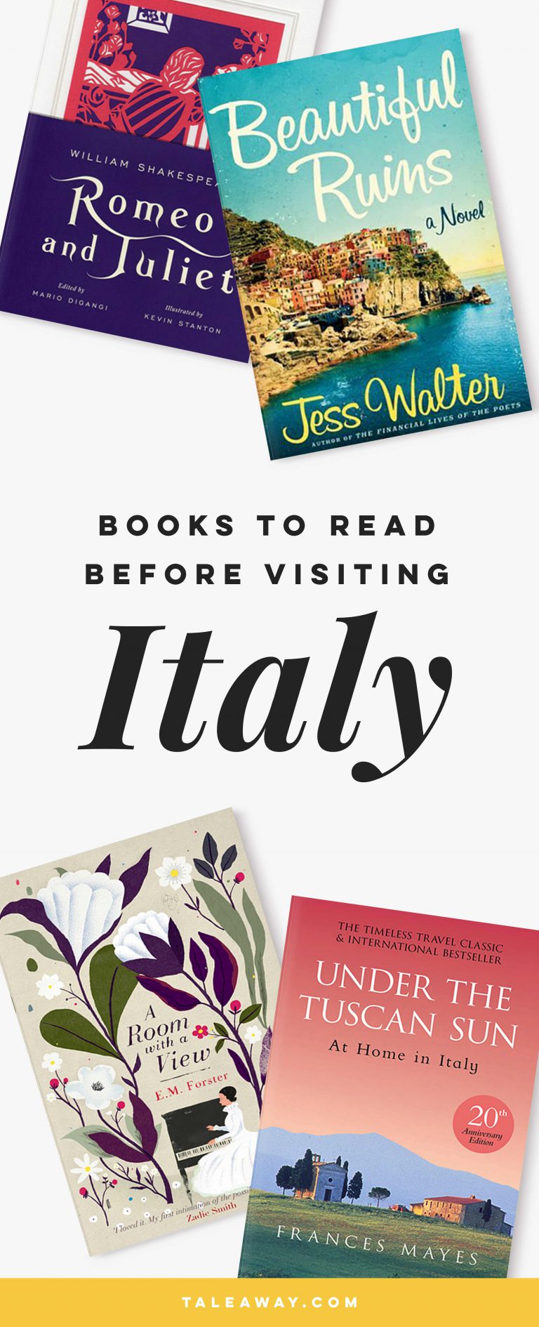 Books Set In Italy - Tale Away - Books for Readers Who Travel