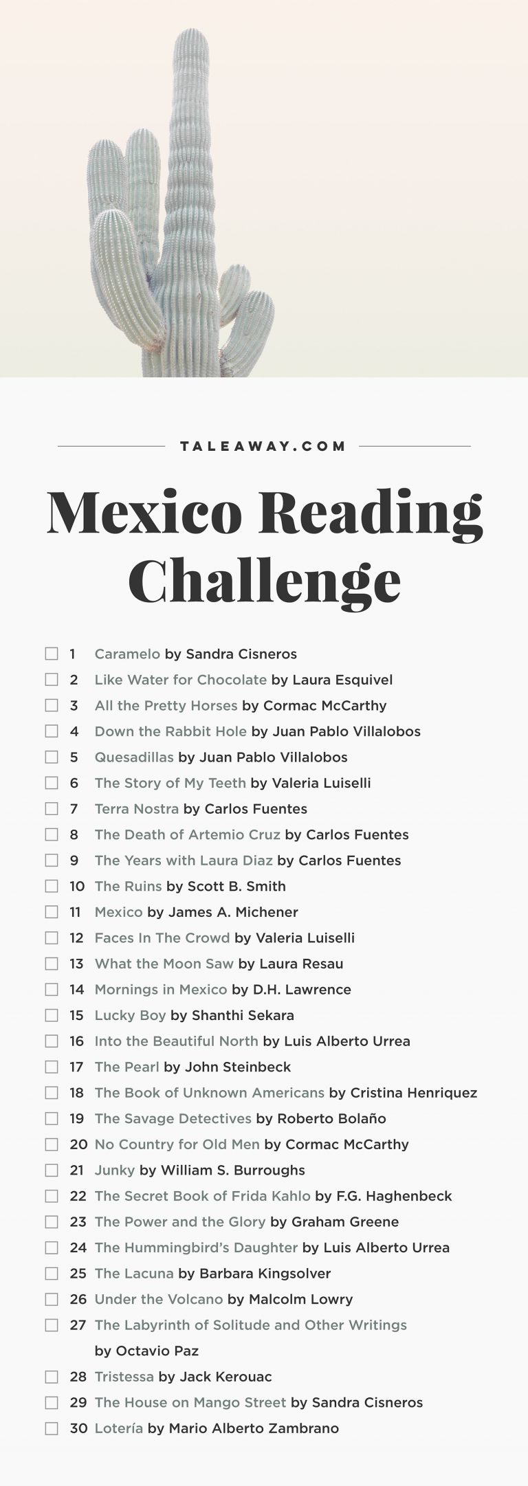 Books Set In Mexico - Tale Away - Books for Readers Who Travel