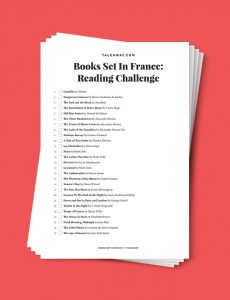 Books Set In France: Reading Challenge Printable - Tale Away