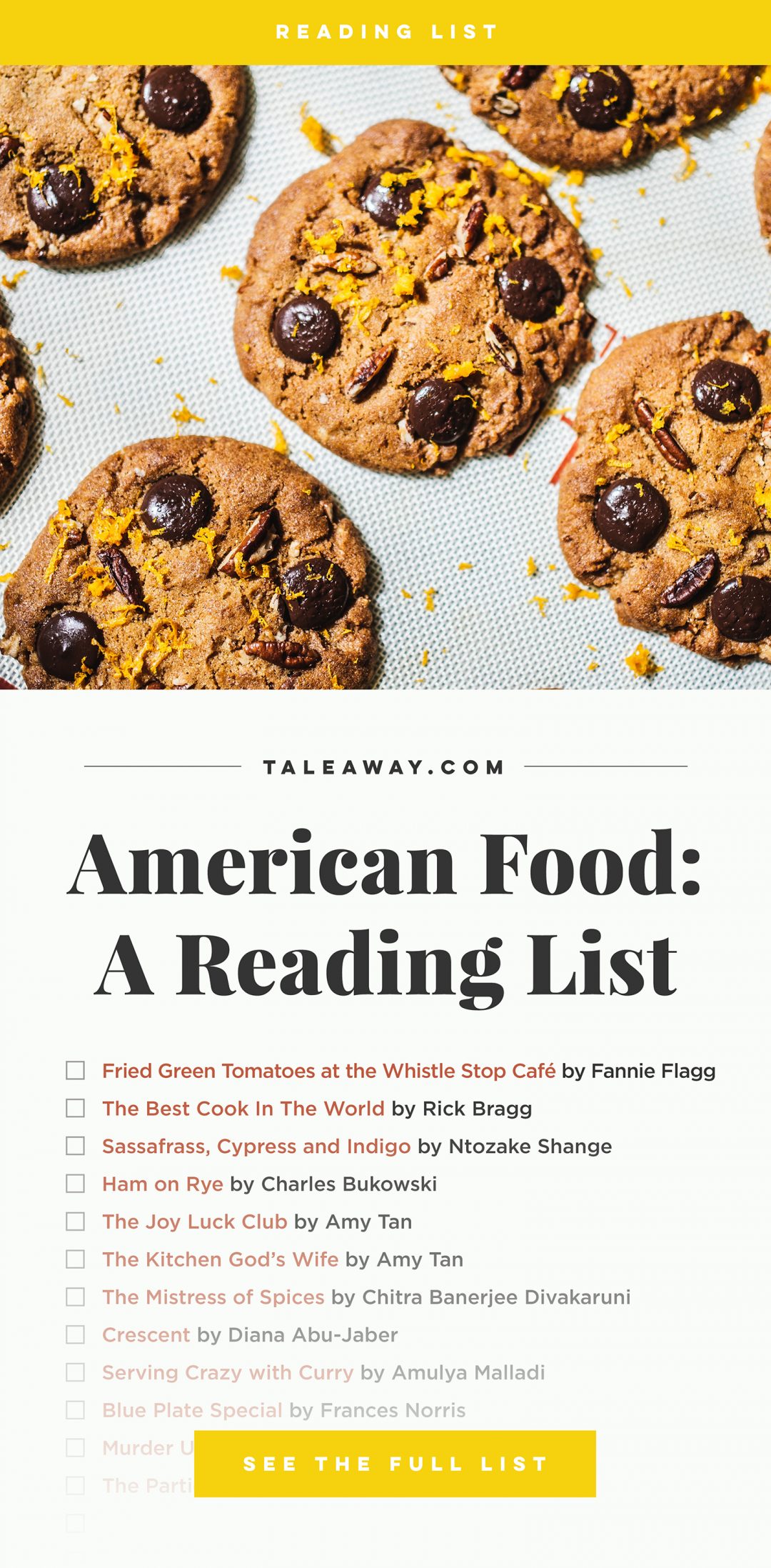 American Food Fiction: Books for Food Lovers - Tale Away