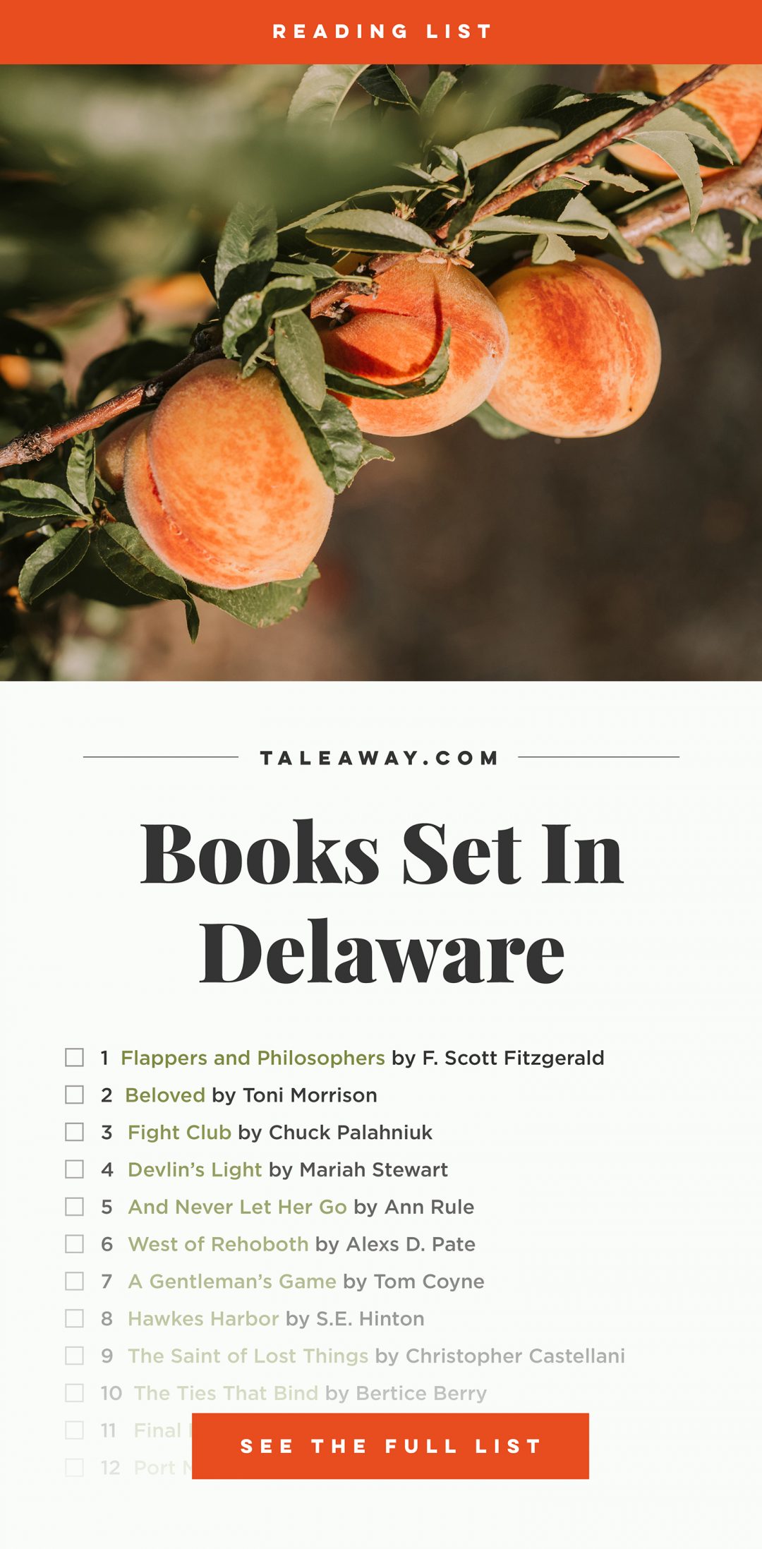 Books Set In Delaware: Delaware Novels - Tale Away