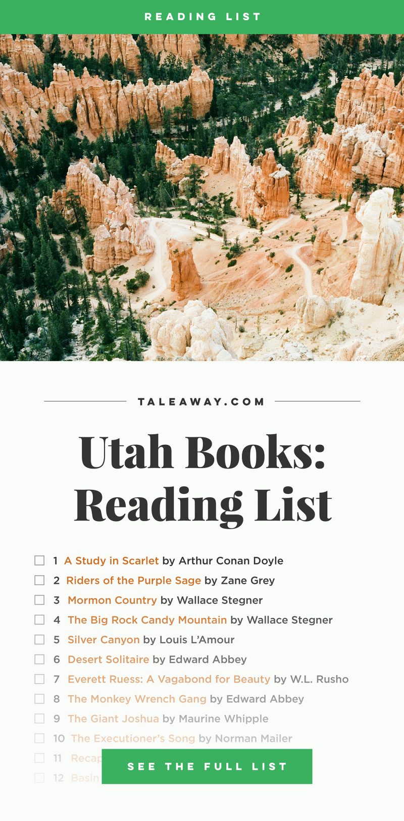 Books Set In Utah: Utah Novels - Tale Away: For Readers Who Travel